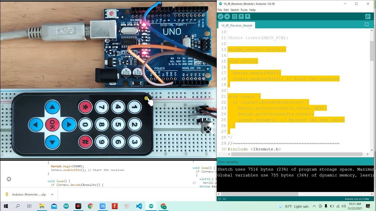 The Basic Starter Arduino UNO #14. Mạch thu hồng ngoại IR - YouTube