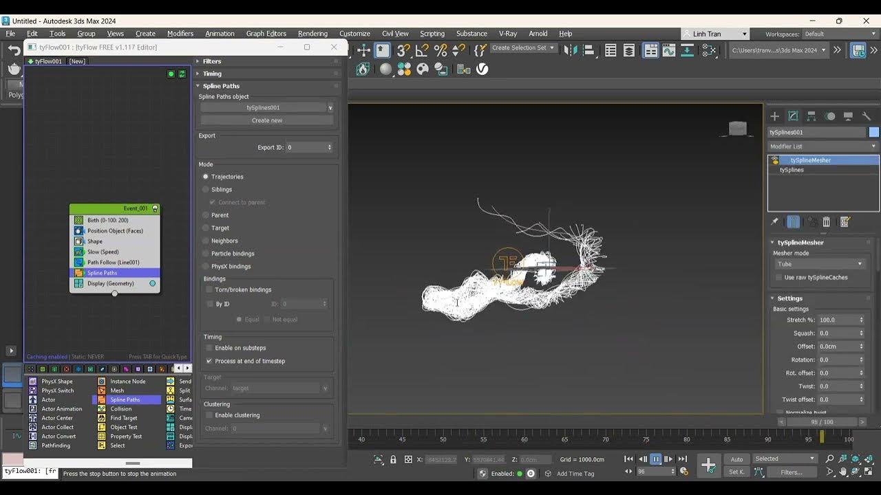 Tutorial 02 Path follow using Tyflow - YouTube