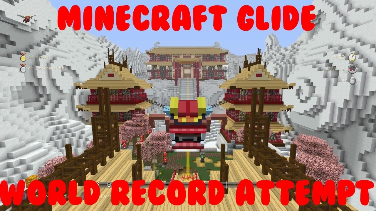 Minecraft Glide Score Attack World Record Attempt - YouTube