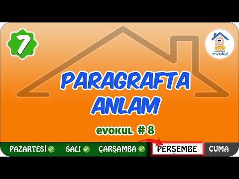 Paragrafta Anlam | 7. Sınıf #uzaktaneğitim #evokul Kampı