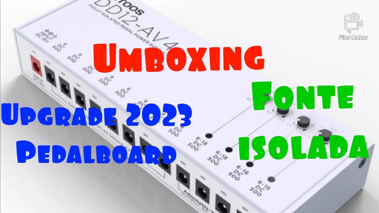 Umboxing Fonte Isolada Vitoos DD12-AV4 Upgrade 2023 Pedalboard ...