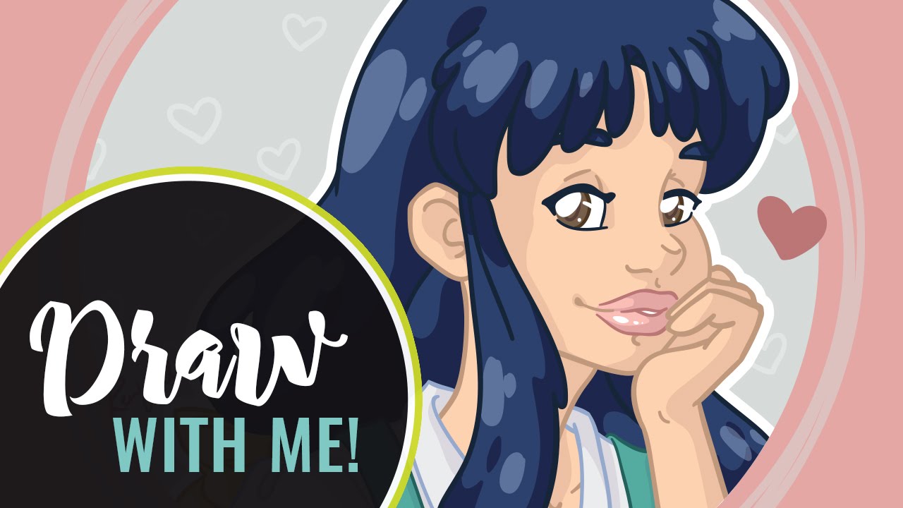 ‪Drawing Ranma's Akane Tendo [Photoshop/Illustrator digital timelapse ...