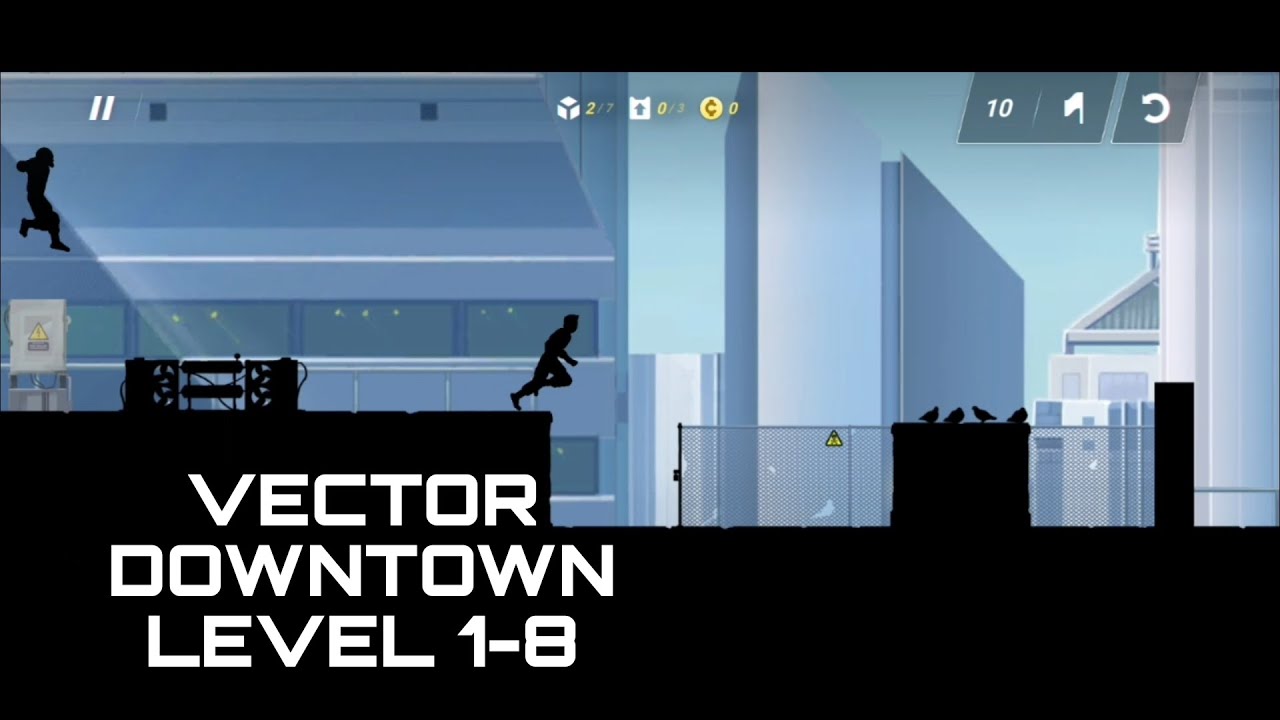 VECTOR (story mode) downtown level 1-8 gameplay - YouTube