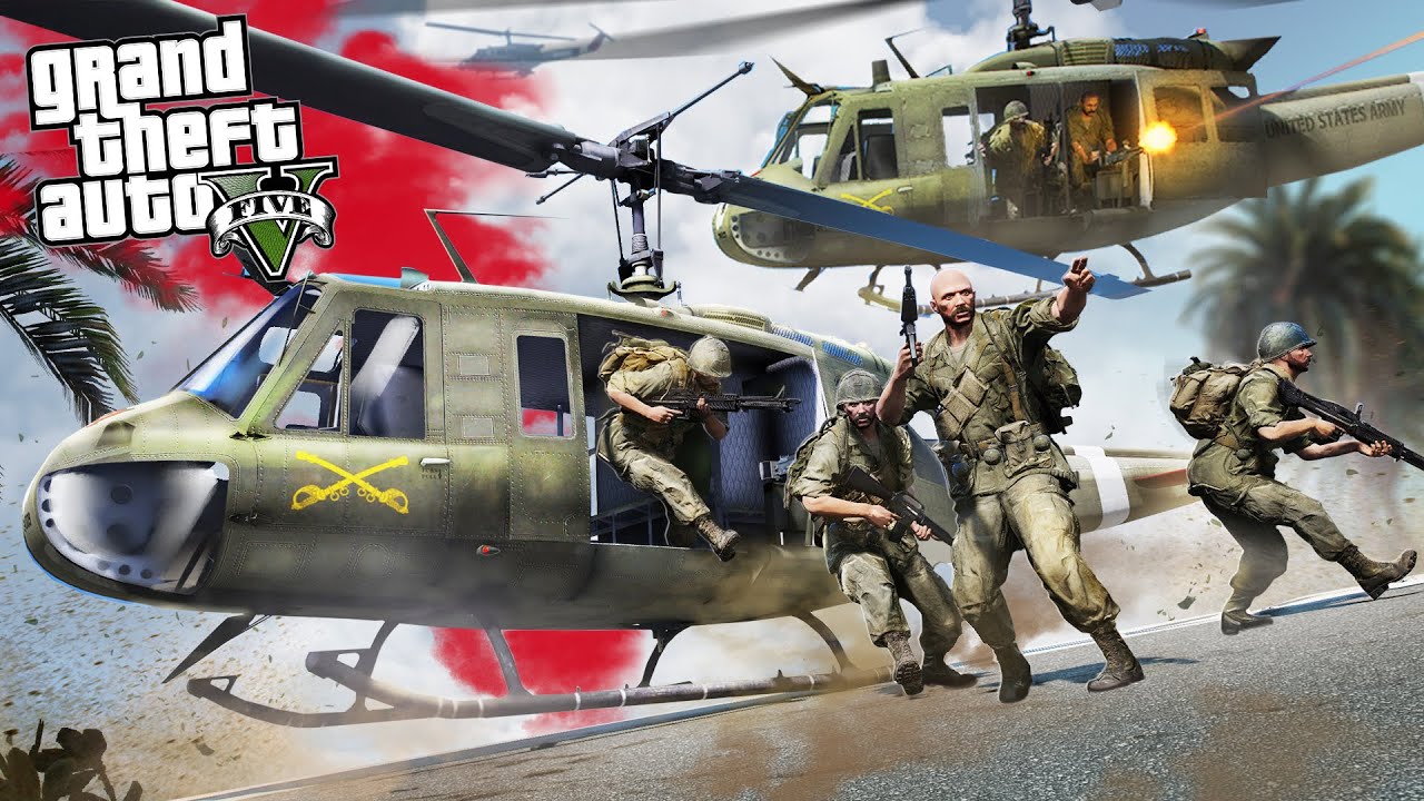 VIETNAM WAR AIRBORNE INVASION in GTA 5 RP! - YouTube