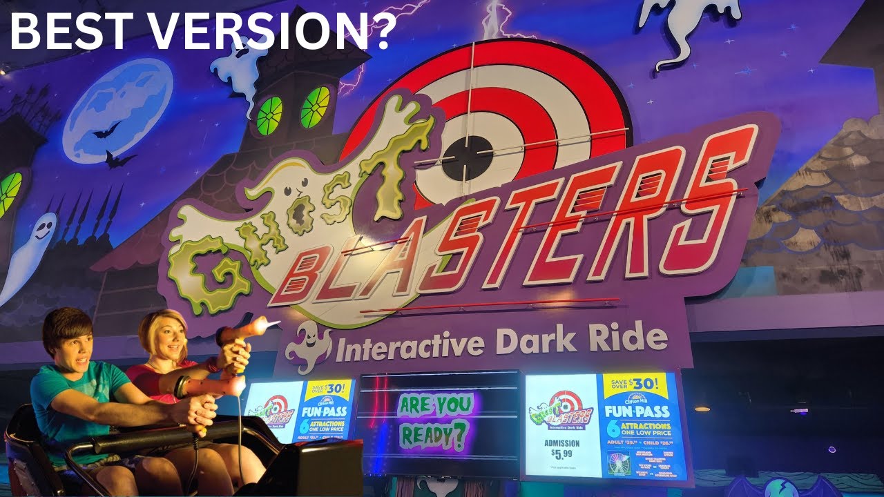 Ghost Blasters Dark Ride POV - One of the Best Sally Dark Rides - YouTube