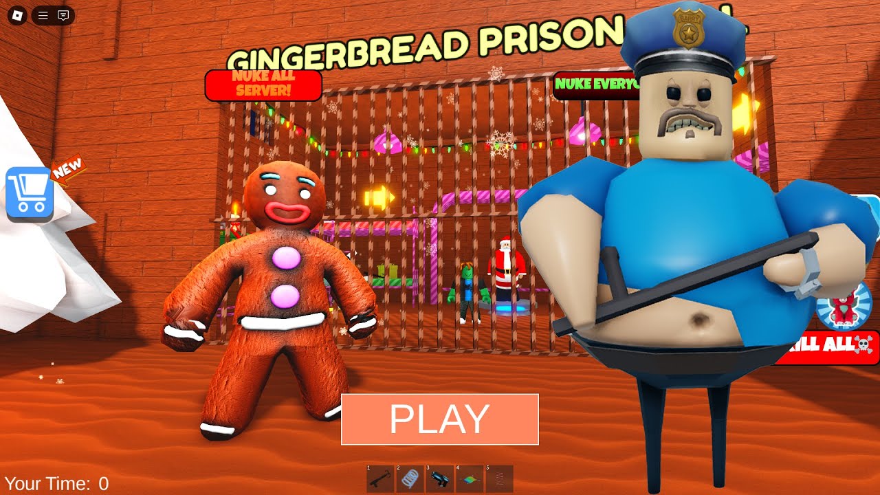 Roblox | 🍪GINGERBREAD'S PRISON RUN! Obby🎄🍪 | RoBIN - YouTube
