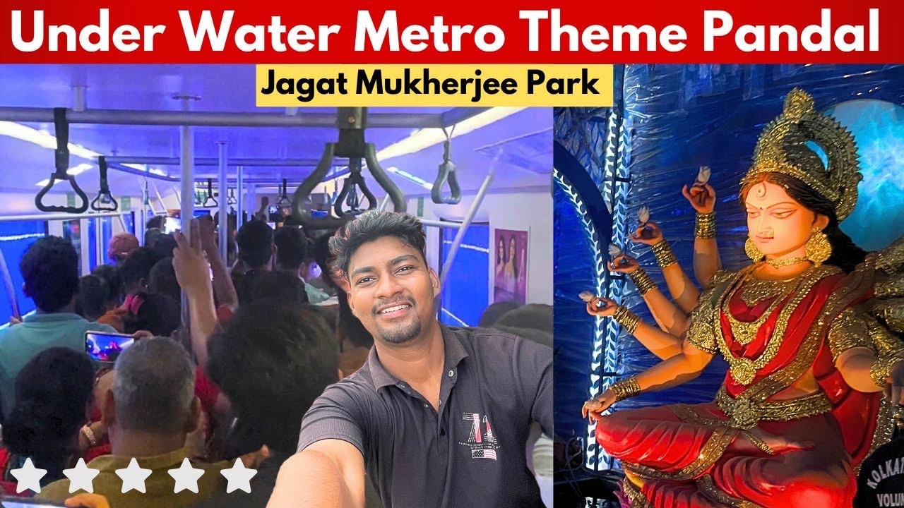 “Stunning Underwater Metro- Themed Pandal at Jagat Mukherjee Park ...