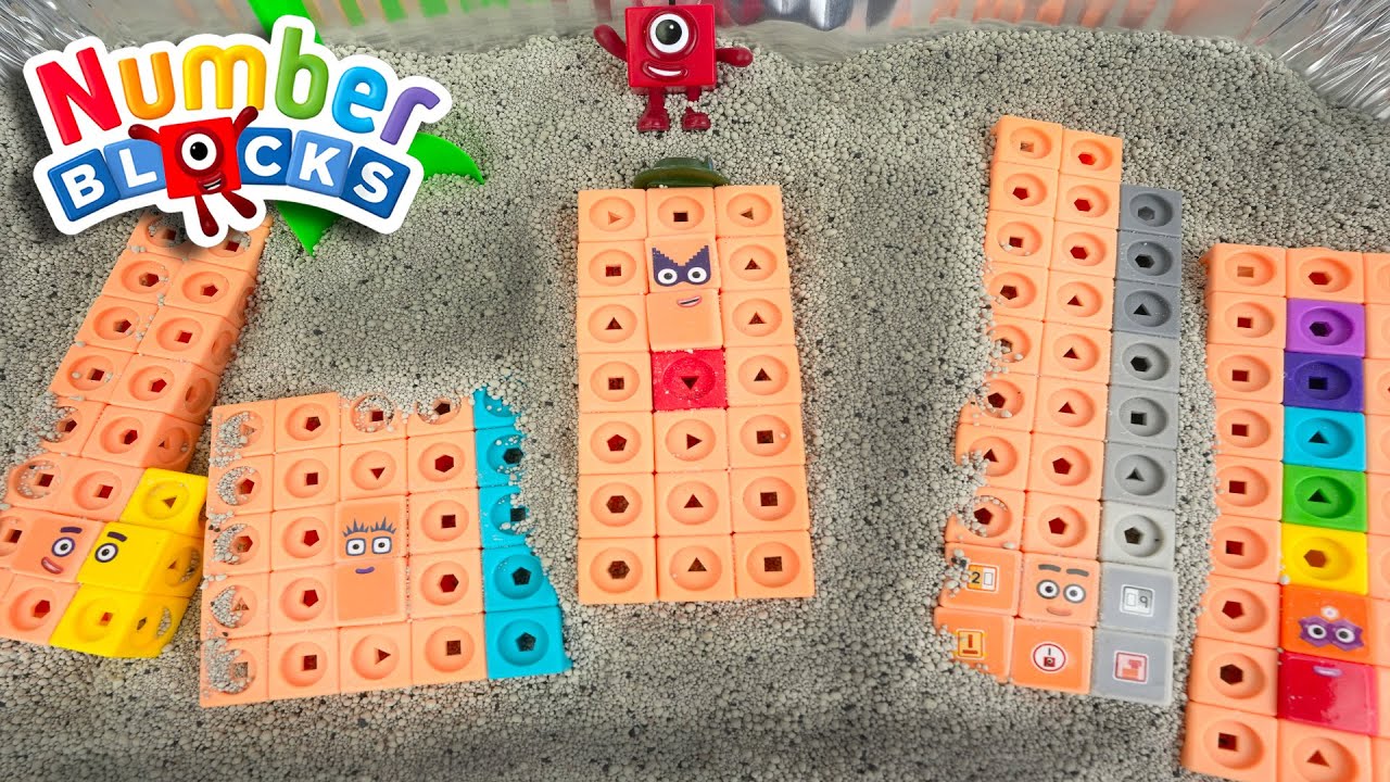Odd Numberblocks are Buried under Sand and Clay! Dig and Arrange the ...