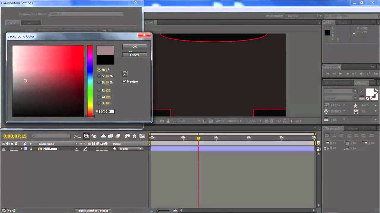 How to Create an HUD in Photoshop & After Effects - YouTube