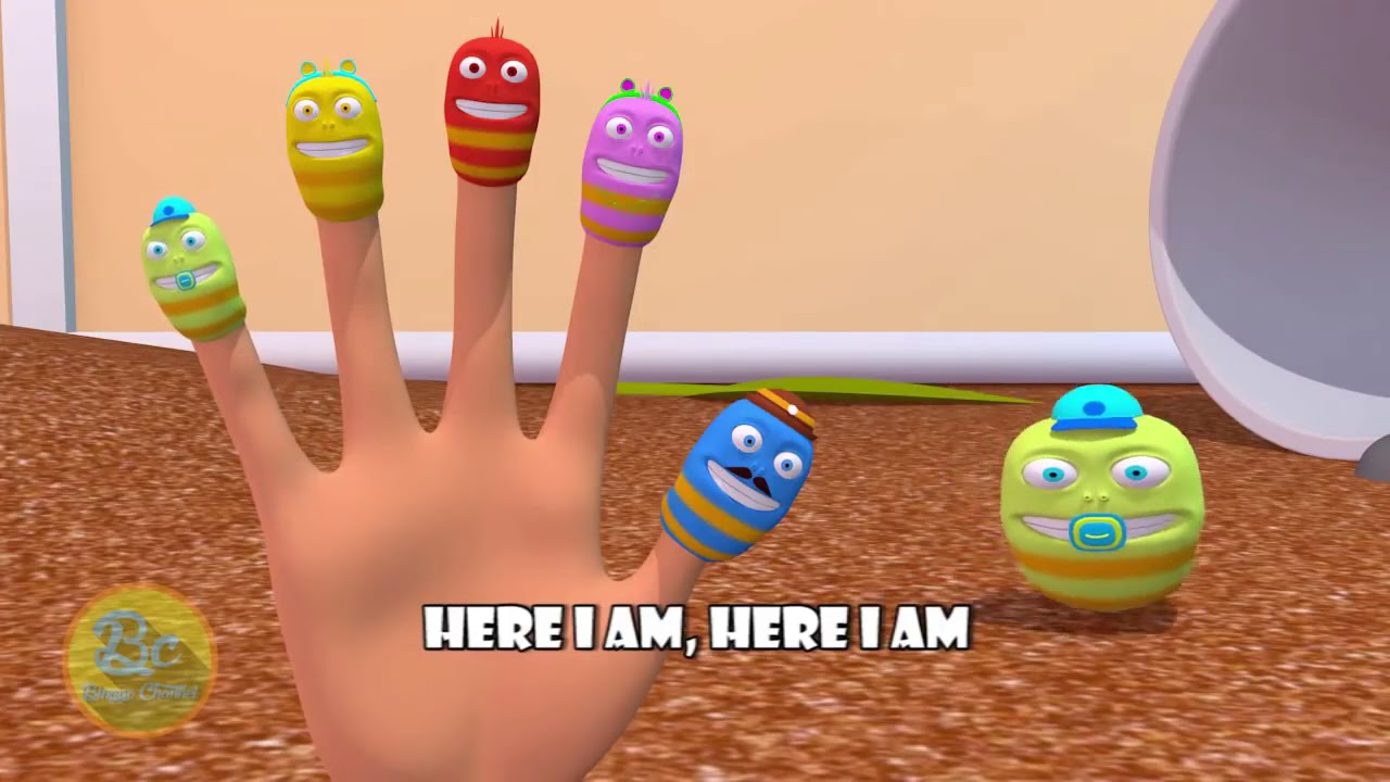 Larva Red Finger Family | Nursery Rhymes and Kids Song | 3D Animation ...