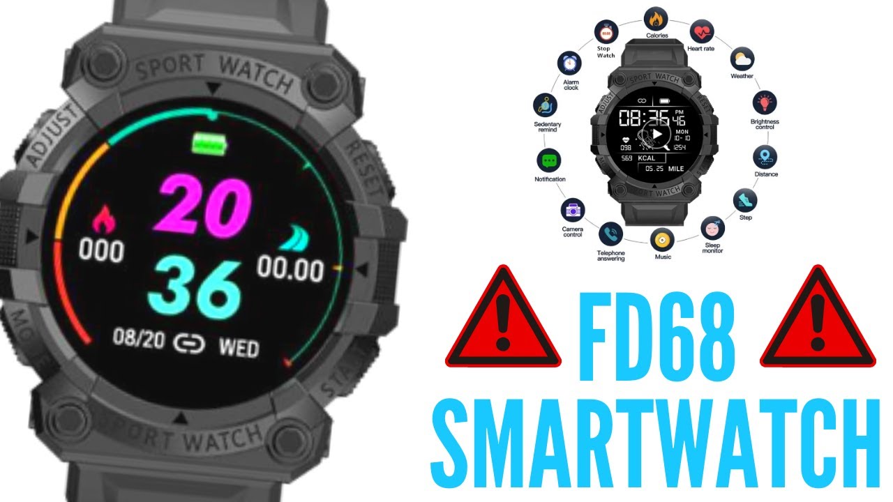 FD68S Smart Watch Review - Relógio FD68 é Bom, Vale a Pena? - YouTube