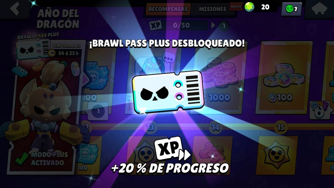 Desbloqueo El Nuevo Brawl Pass Plus T23 Brawl Stars Youtube