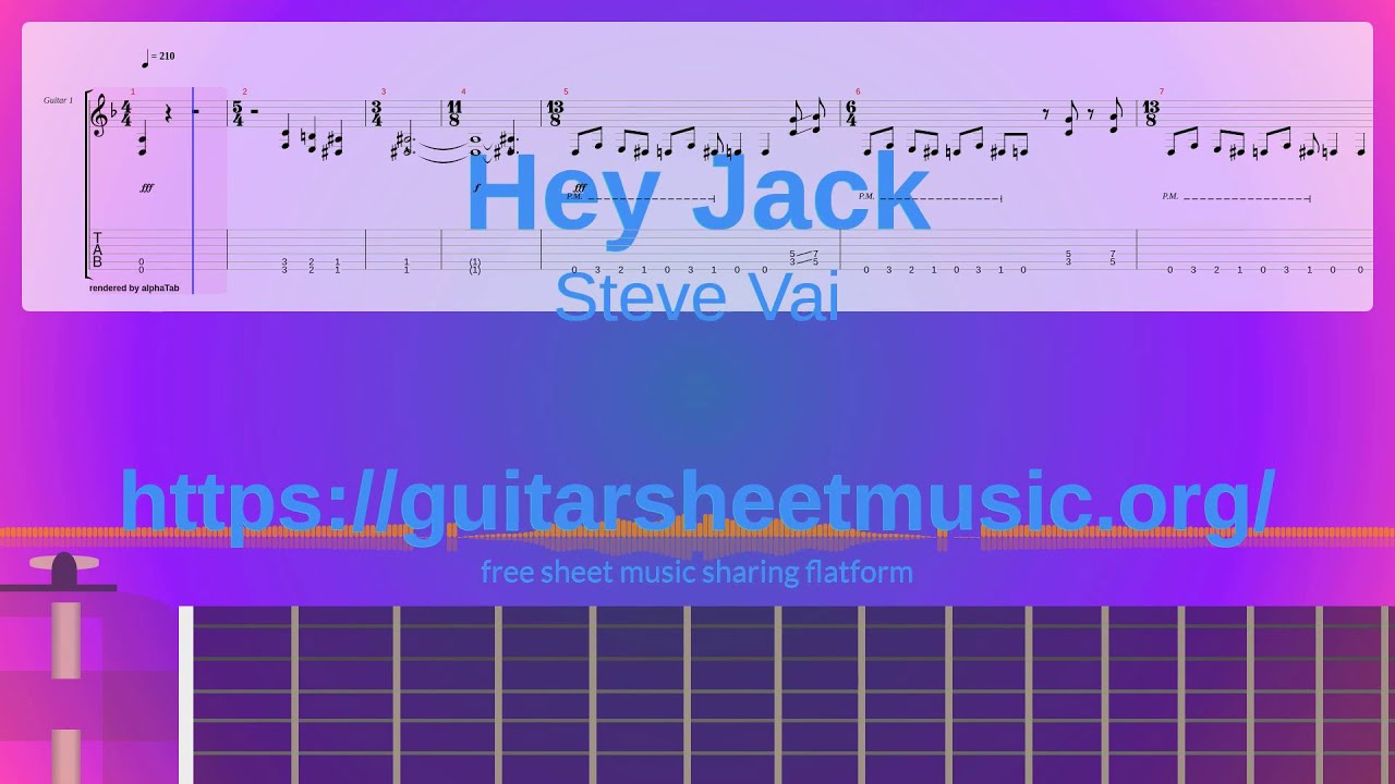 Hey Jack Sheet Music Free, Steve Vai Synthesia Piano - YouTube
