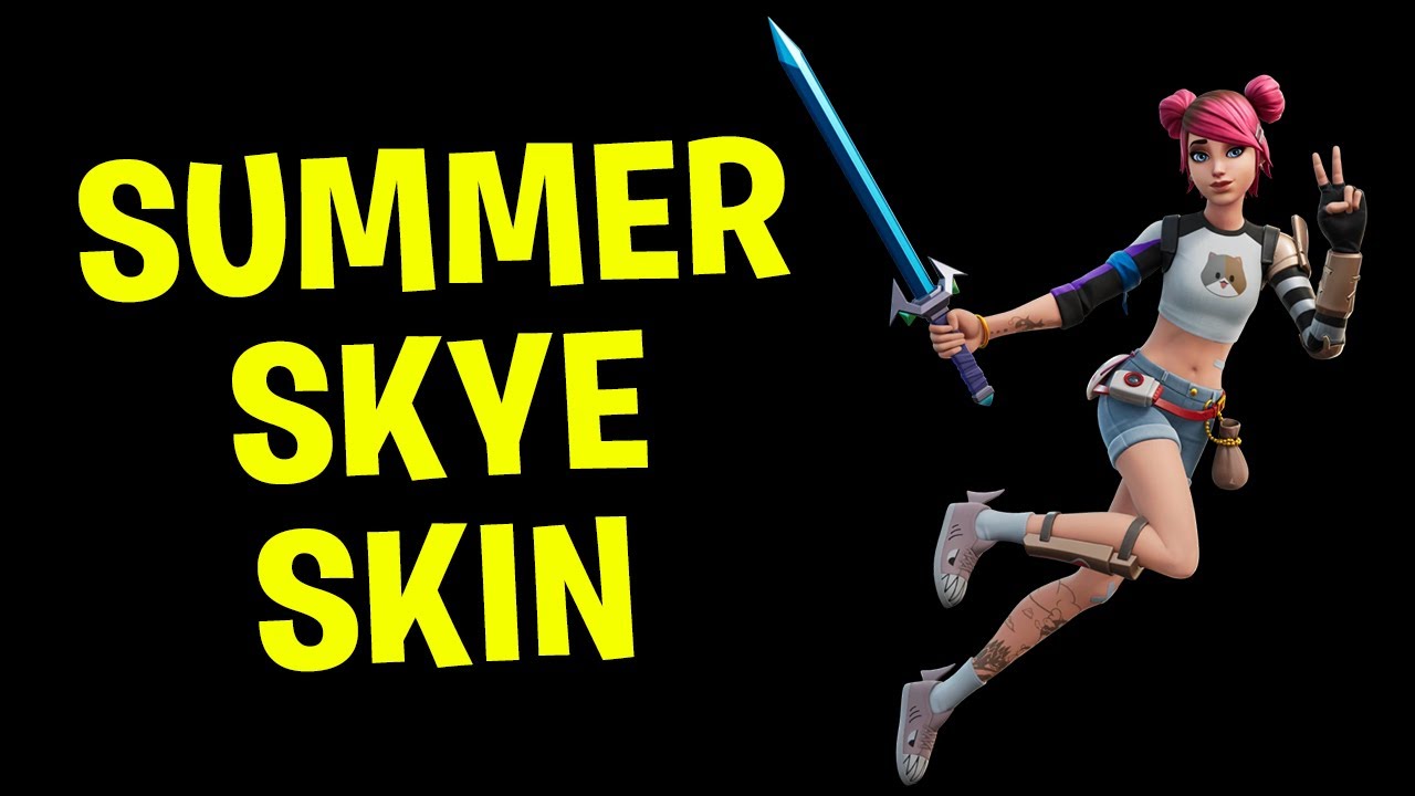 FREE BUILD COM A SKIN SKYE - VERÃO I FORTNITE - YouTube