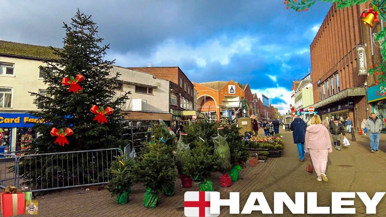 Walk in HANLEY Stoke on Trent December 2022 4k - YouTube