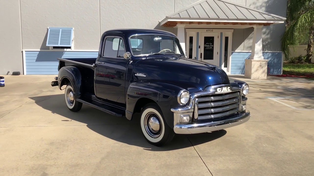 1954 GMC STEP SIDE PICKUP FOR SALE - MOTOR CITY CLASSIC CARS - YouTube
