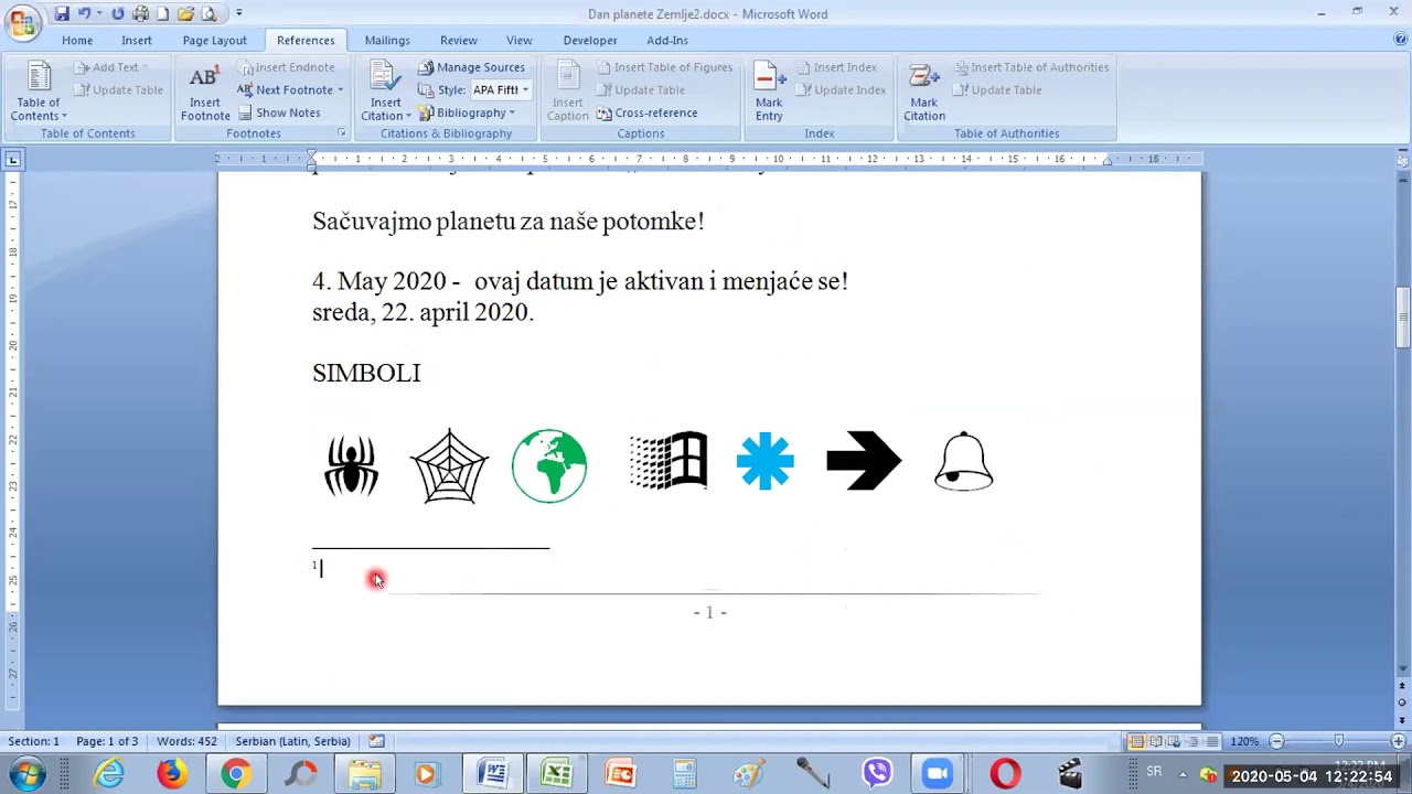 8 Word - FUSNOTE - YouTube