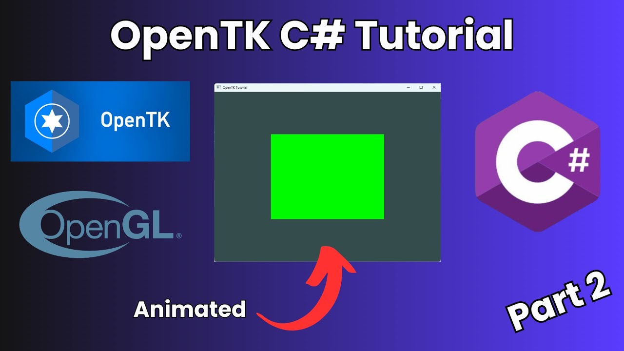C# OpenTK Tutorial: Drawing an Animated Rectangle | Part 1 - YouTube