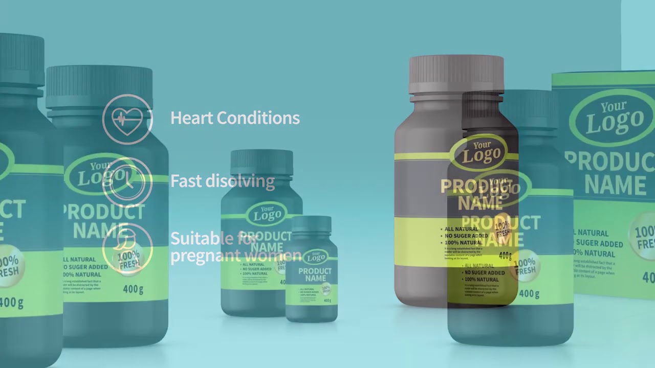 Animated pharmaceutical Product Mockups video ads - YouTube