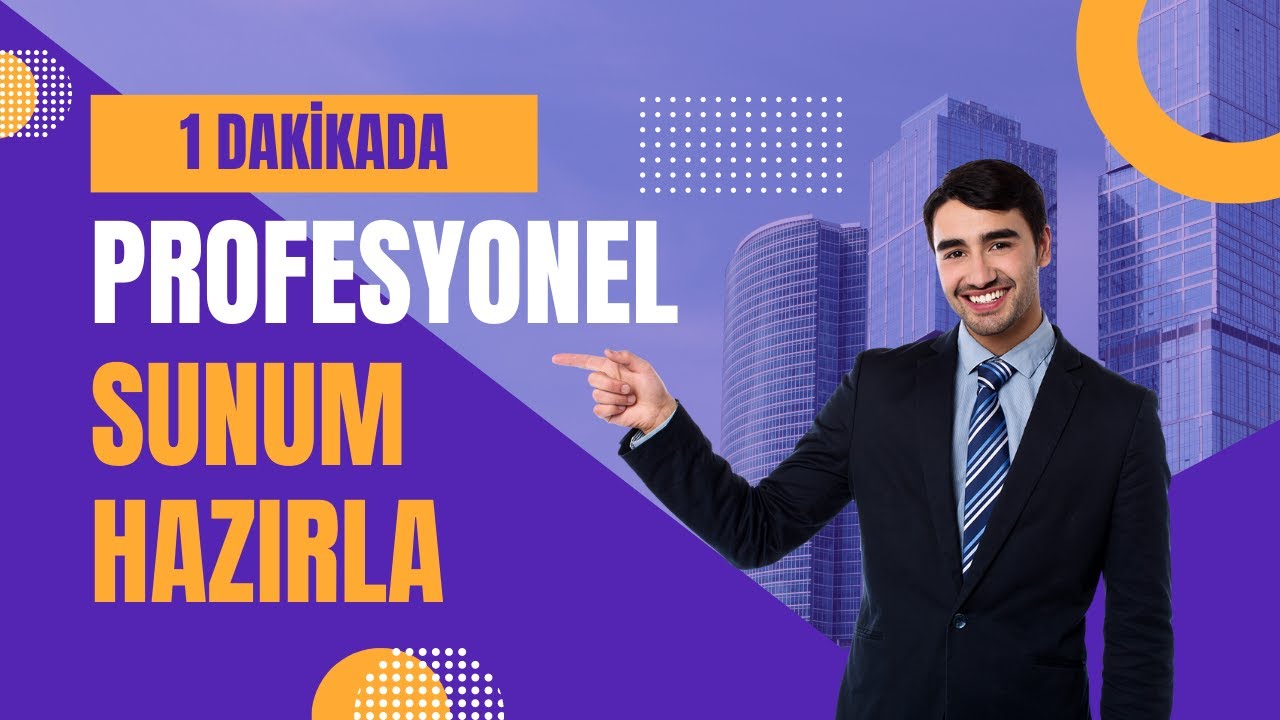 1 DAKİKADA PROFESYONEL SUNUM HAZIRLA - YAPAY ZEKA PROFESYONEL SUNUM HAZIRLIYOR - YouTube