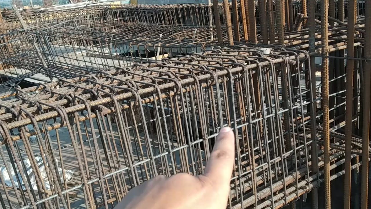 Beam Steel checking live from the site| Practically Beam Reinforcement ...