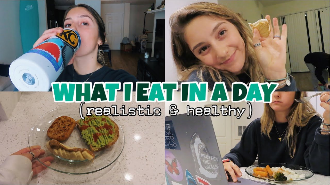 WHAT I EAT IN A DAY | realistic & healthy - YouTube