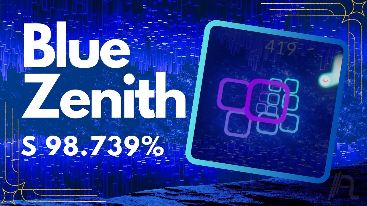 Most Aesthetic Blue Zenith play ever... #rhythia - YouTube