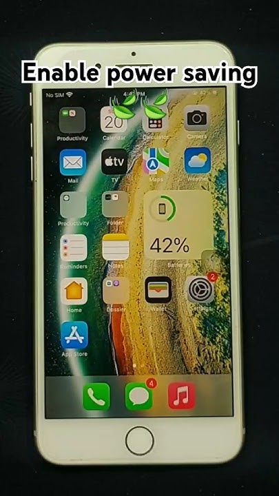 How to Enable Low power mode in iPhone - YouTube