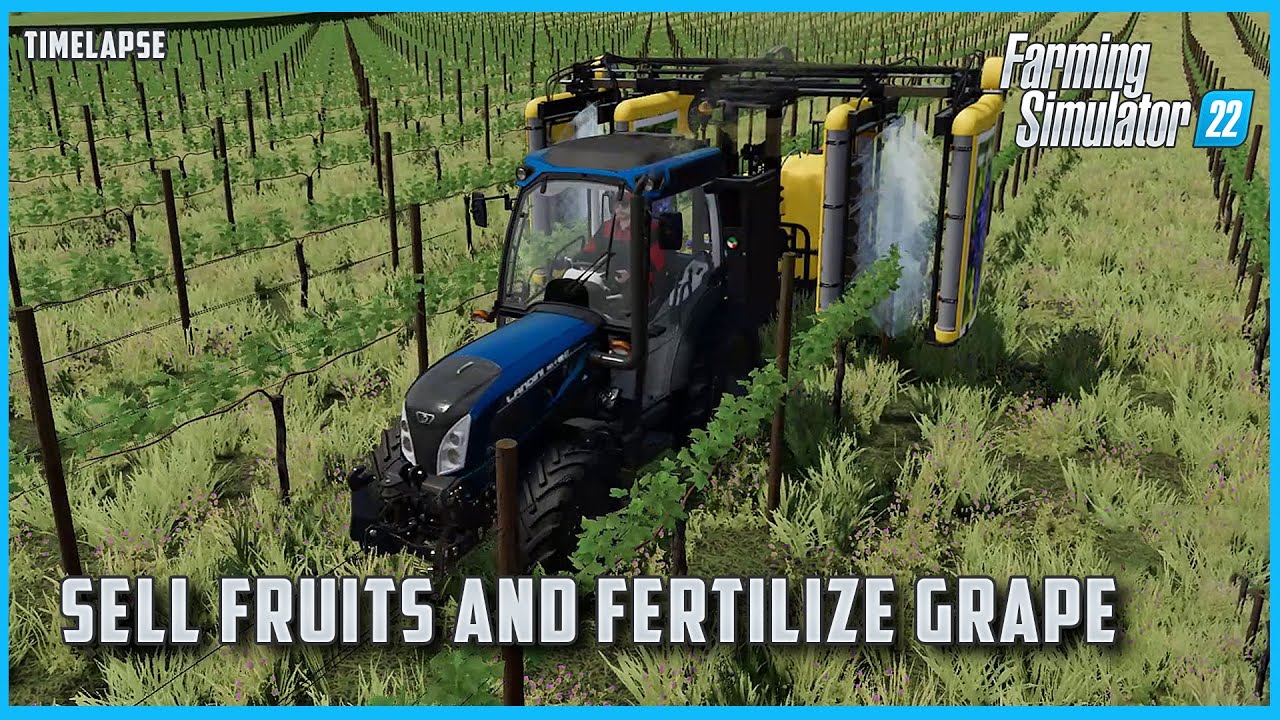 sell fruits and fertilize grape | farming simulator 22 (Haut-Bayleron ...