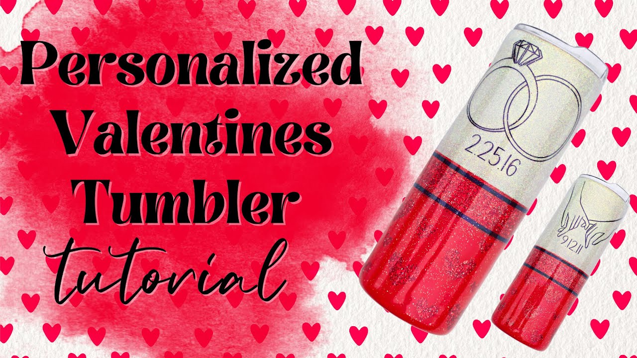 Personalized Peek A Boo Tumbler Tutorial | Waterslide Canva Tutorial | Glitter Tumbler - YouTube