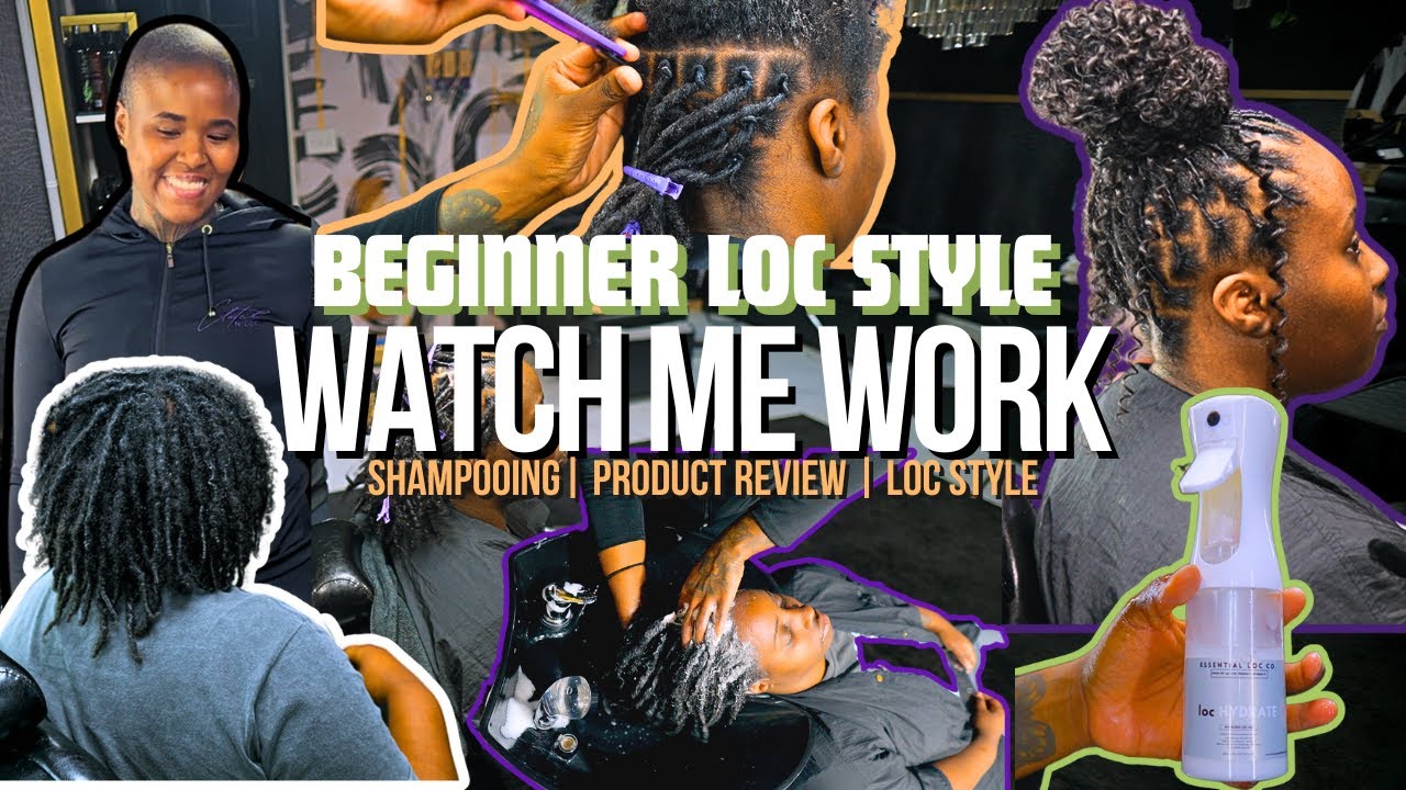 How To Style Locs | Beginner Loc Styles | Watch Me Work - YouTube