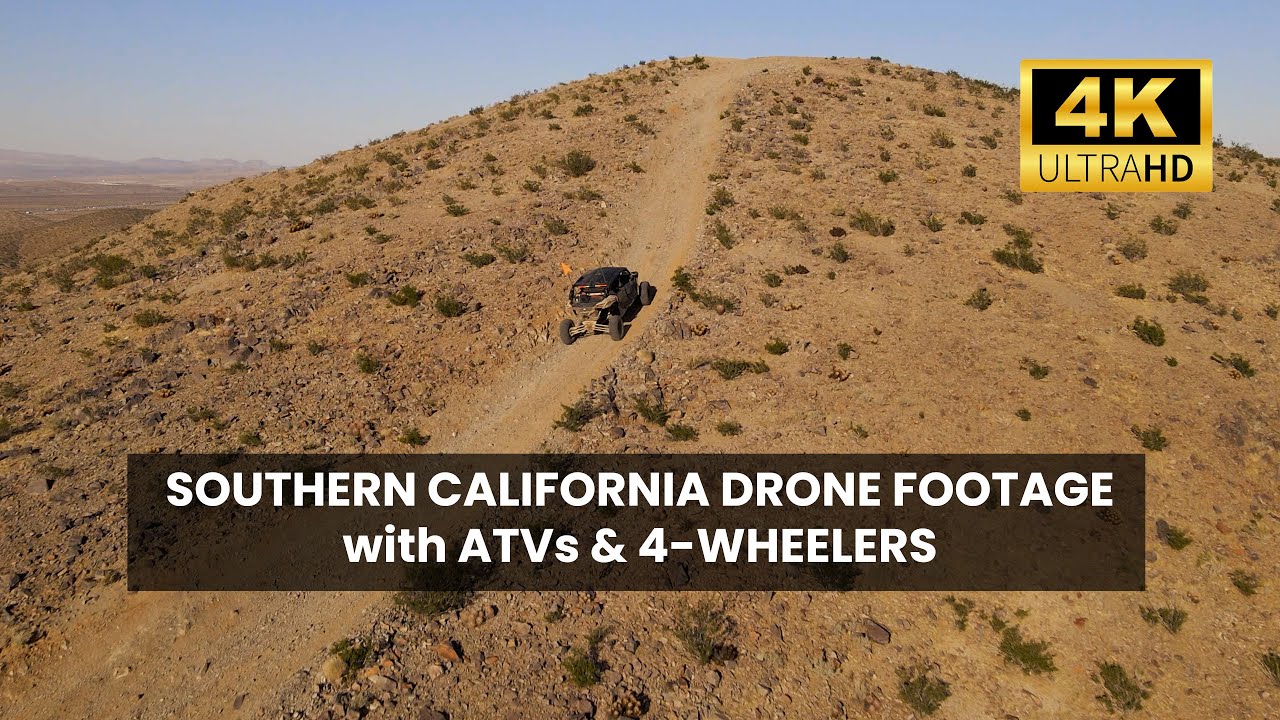 4k Southern California Desert Drone Footage ATVs 4 Wheelers - Stoddard ...