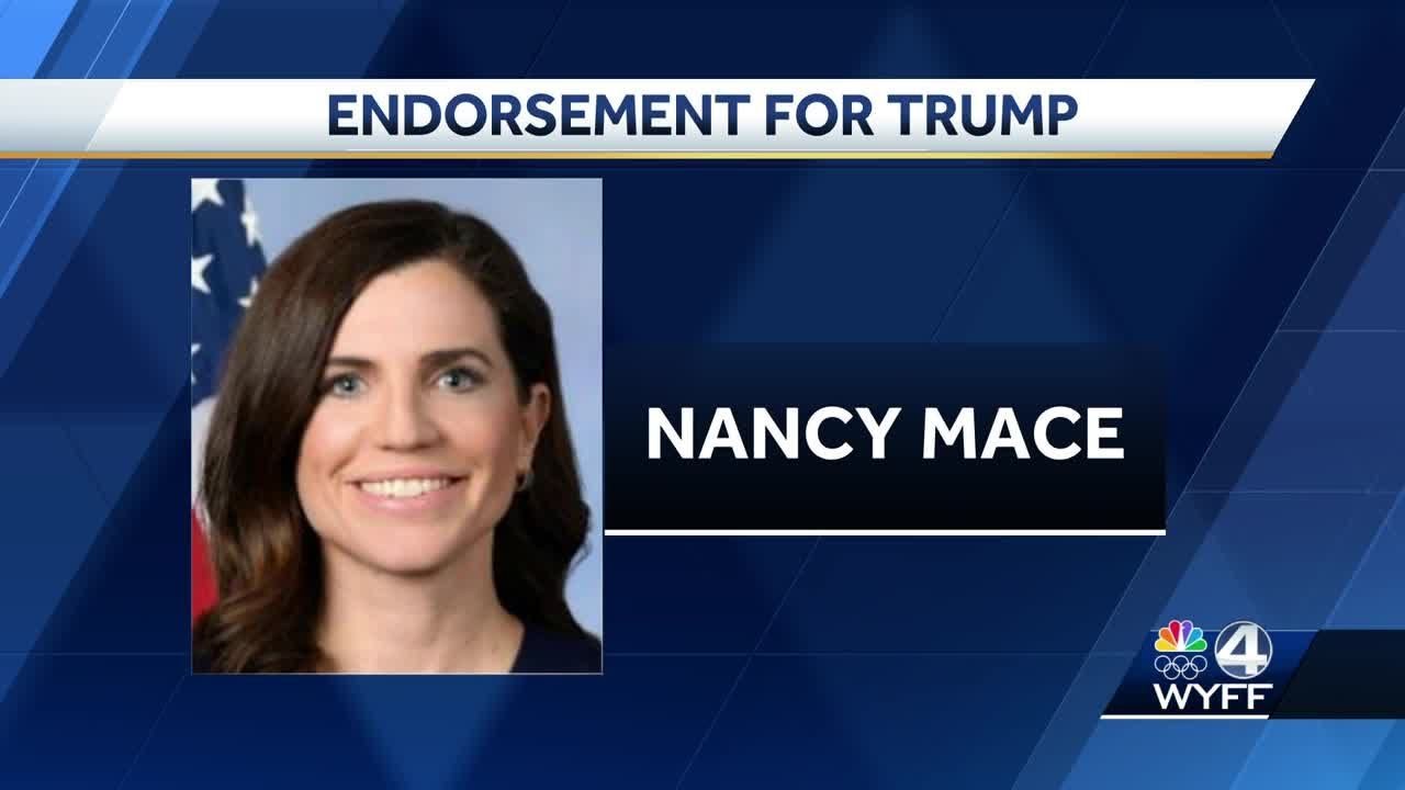 Nancy Mace Endorses Former President Donald Trump - YouTube