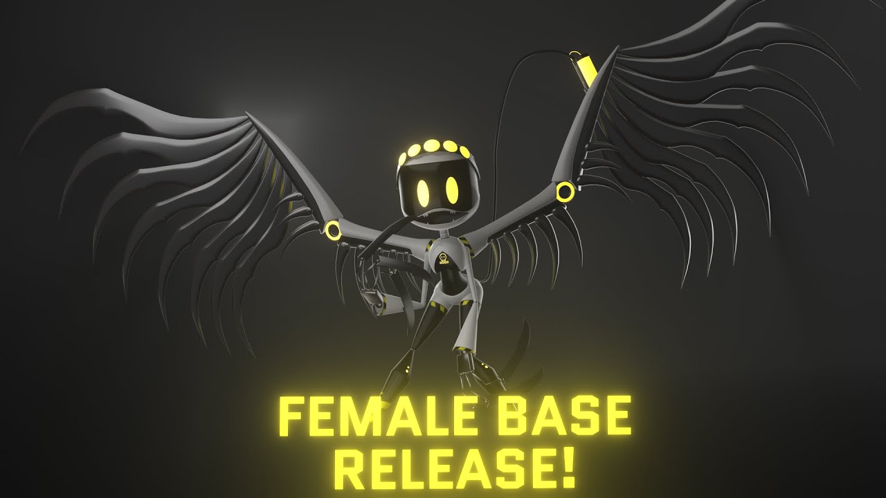 Female Disassembly Drone Base RELEASE! | Murder Drones Blender Rig ...
