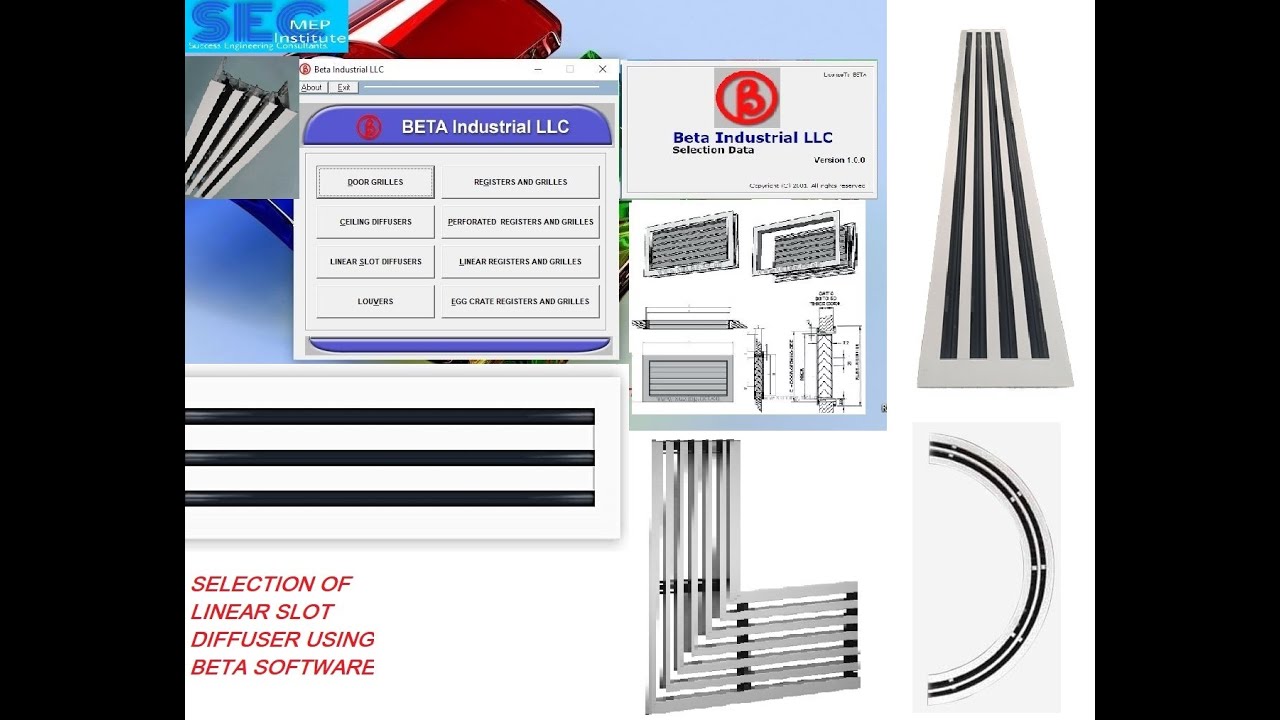 SELCTION OF LINEAR SLOT DIFFUSER BY USING BETA SOFTWARE II LSSD & LRSD ...