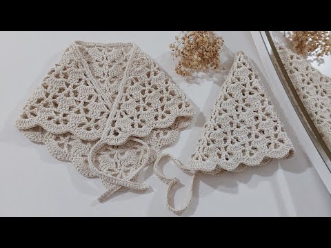Son zamanların trendi olan bandana yapımı. #örgü #bandana #easy #crochet 