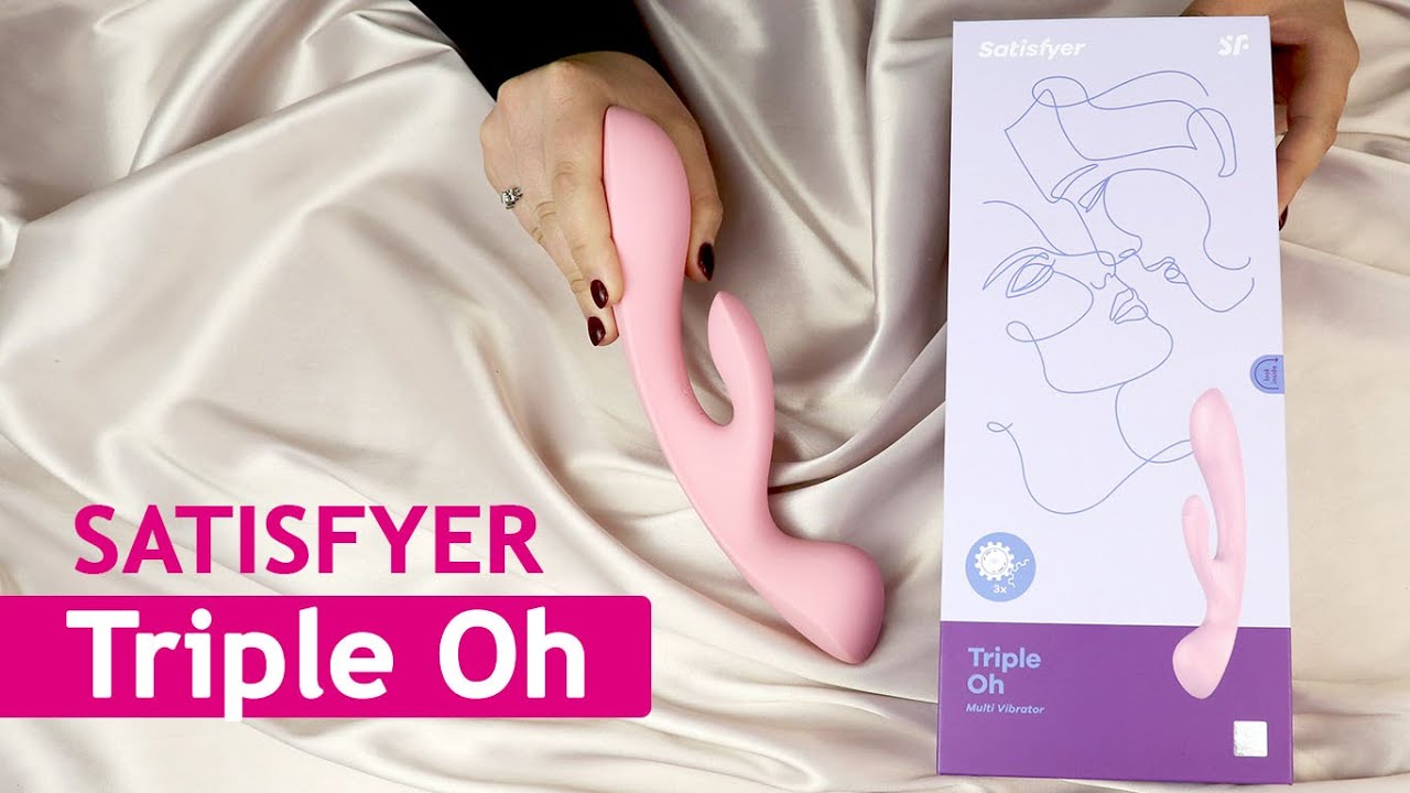 SATISFYER: Triple Oh - Двосторонній вібратор-кролик, 3 мотори, руків’я-масажер - YouTube
