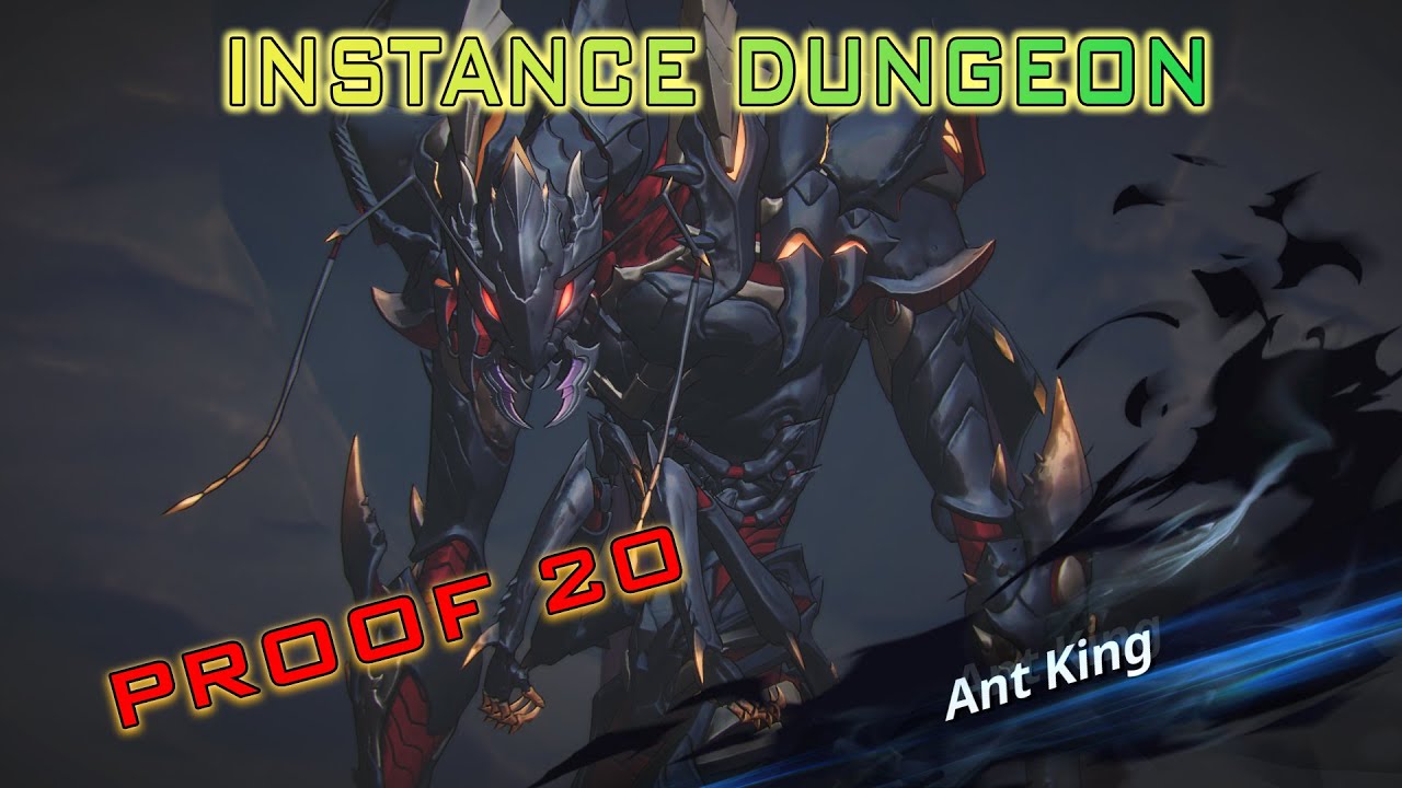 INSTANCE BATTLE FIGHT TIER 31 PROOF 20 - ANT KING [SOLO LEVELING ...