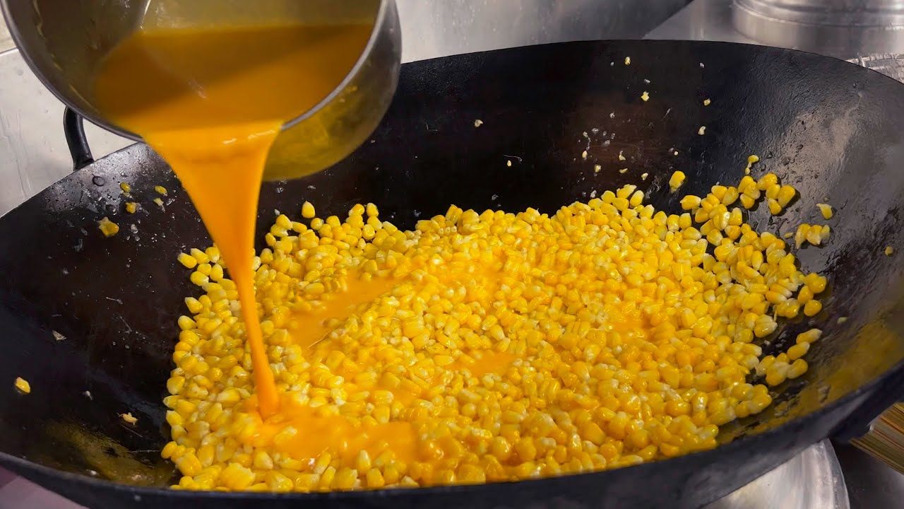 黄色い悪魔のコーン炒飯 Yellow devil Corn fried rice - YouTube