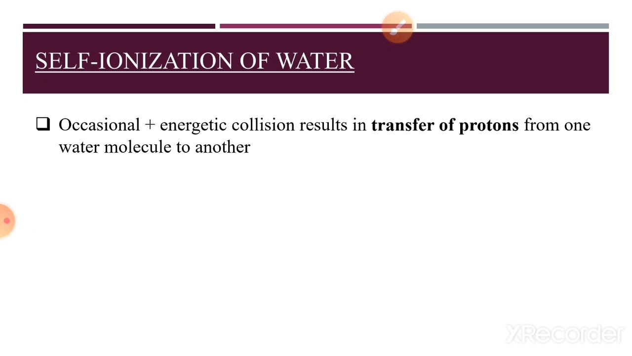 Self Ionization of Water- Part 2 - YouTube