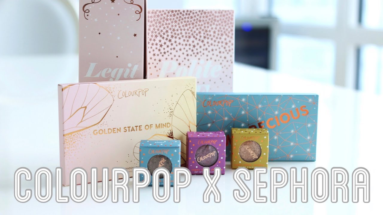 ColourPop X Sephora! Swatches & First Impressions | #TUTYTRIESIT - YouTube