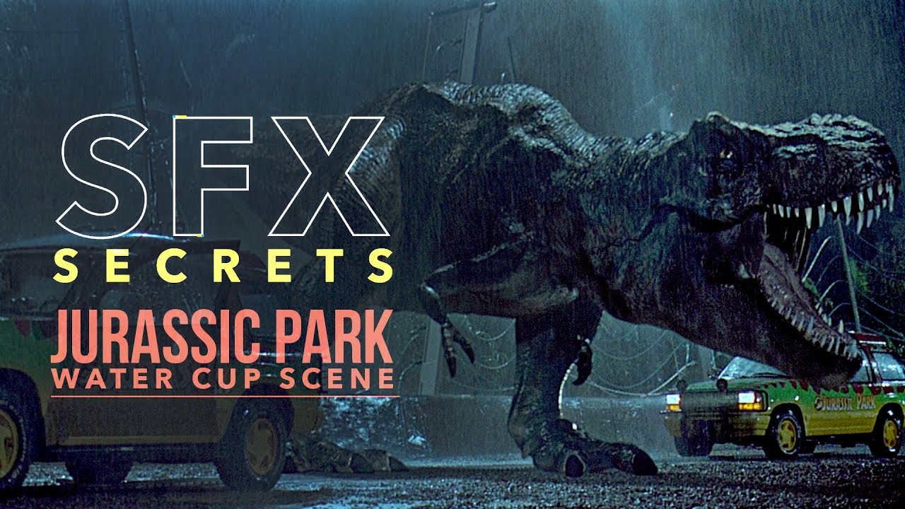 How The Famous Water Cup Scene In Jurassic Park Was Shot - YouTube