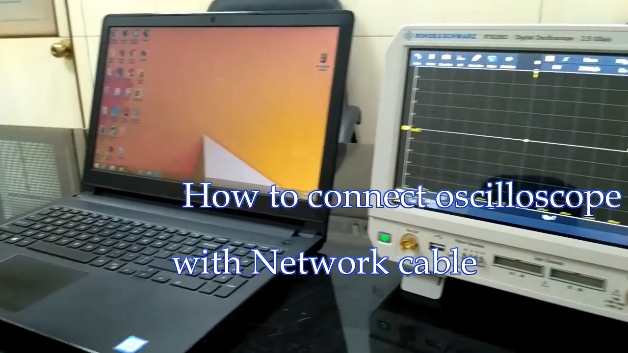 How connect oscilloscope with Network cable - YouTube