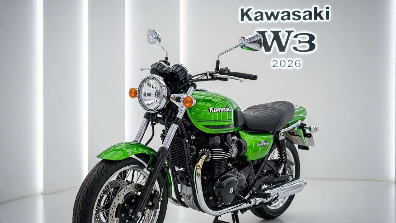 NEW Kawasaki W3 (2026) REVEALED! Retro Look With Next-Gen Power Will ...