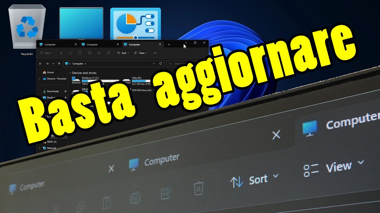 Come avere le schede in Esplora Risorse (Windows 11 22H2) - YouTube