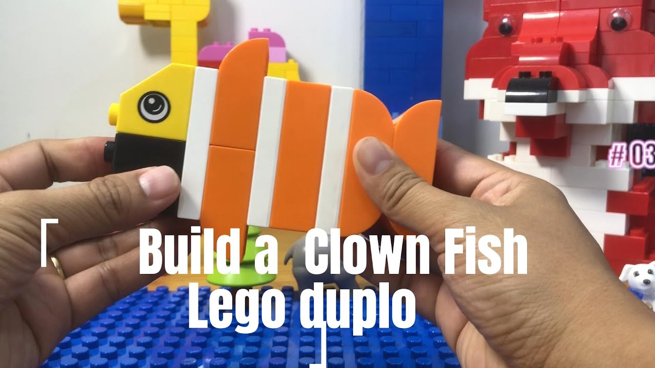 Build a Clown Fish Lego duplo animals 4 #legoanimals #animals # ...