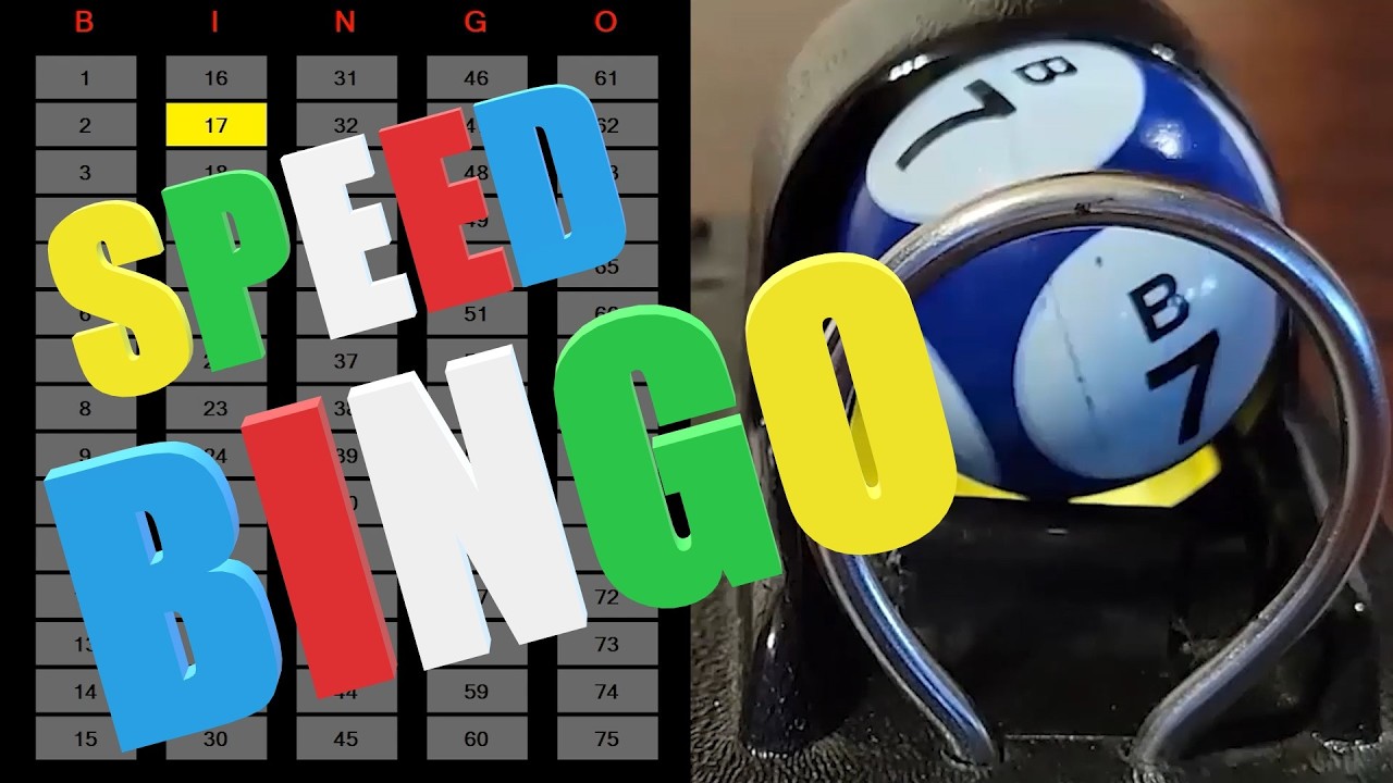 5 Game Pack - 37 SPEED BALL BINGO - First 37 Out of 75 Balls Called ...
