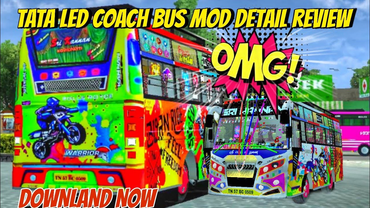 New Tata Led Coach Bus Mod Detail Review / Download Now #bussidmods ...