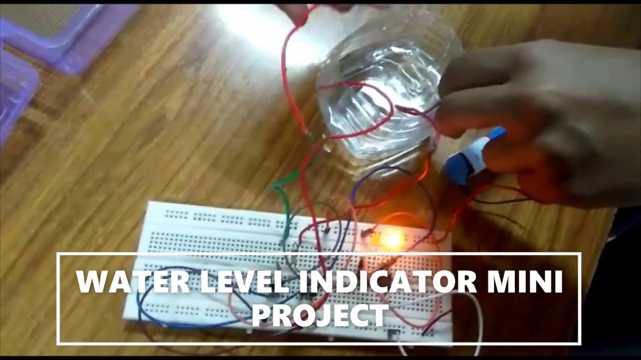 WATER LEVEL INDICATOR USING IC 7404-MINI PROJECT - YouTube