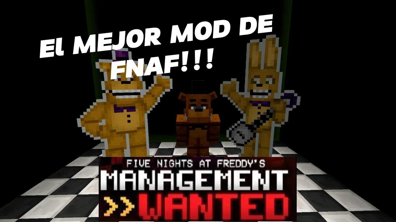 FNAF Management Wanted, el MEJOR mod de FNAF de Minecraft!!!🐻 - YouTube